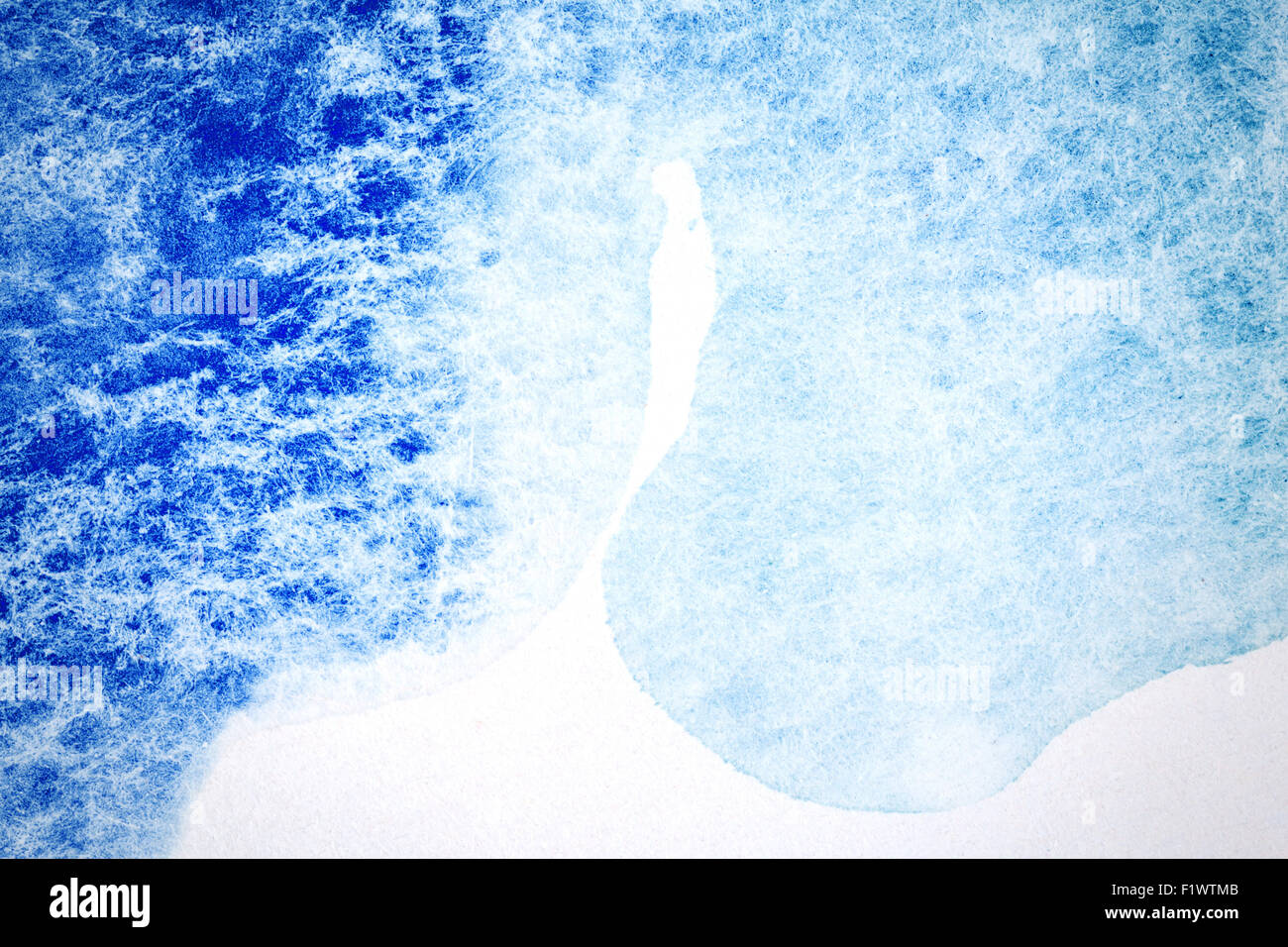 Abstract hand drawn blue watercolor background Stock Photo - Alamy