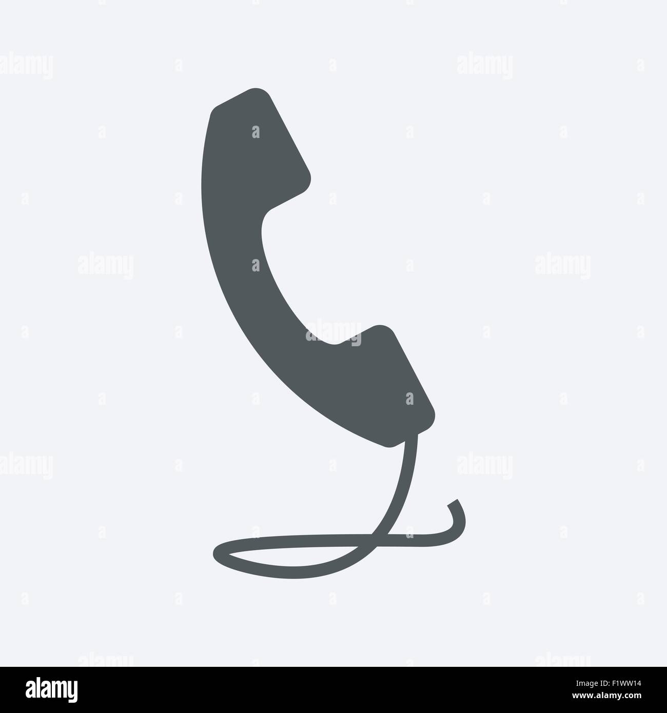 Telephone on white background Stock Vector Image & Art - Alamy