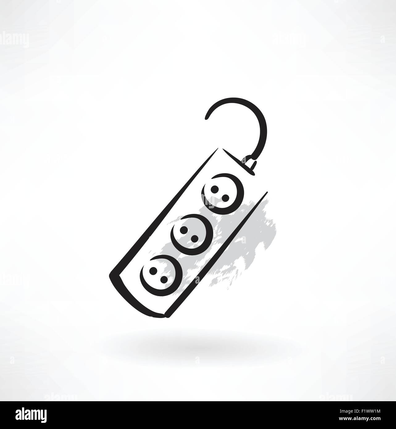 Electric extension cord Stock Vector Images - Alamy