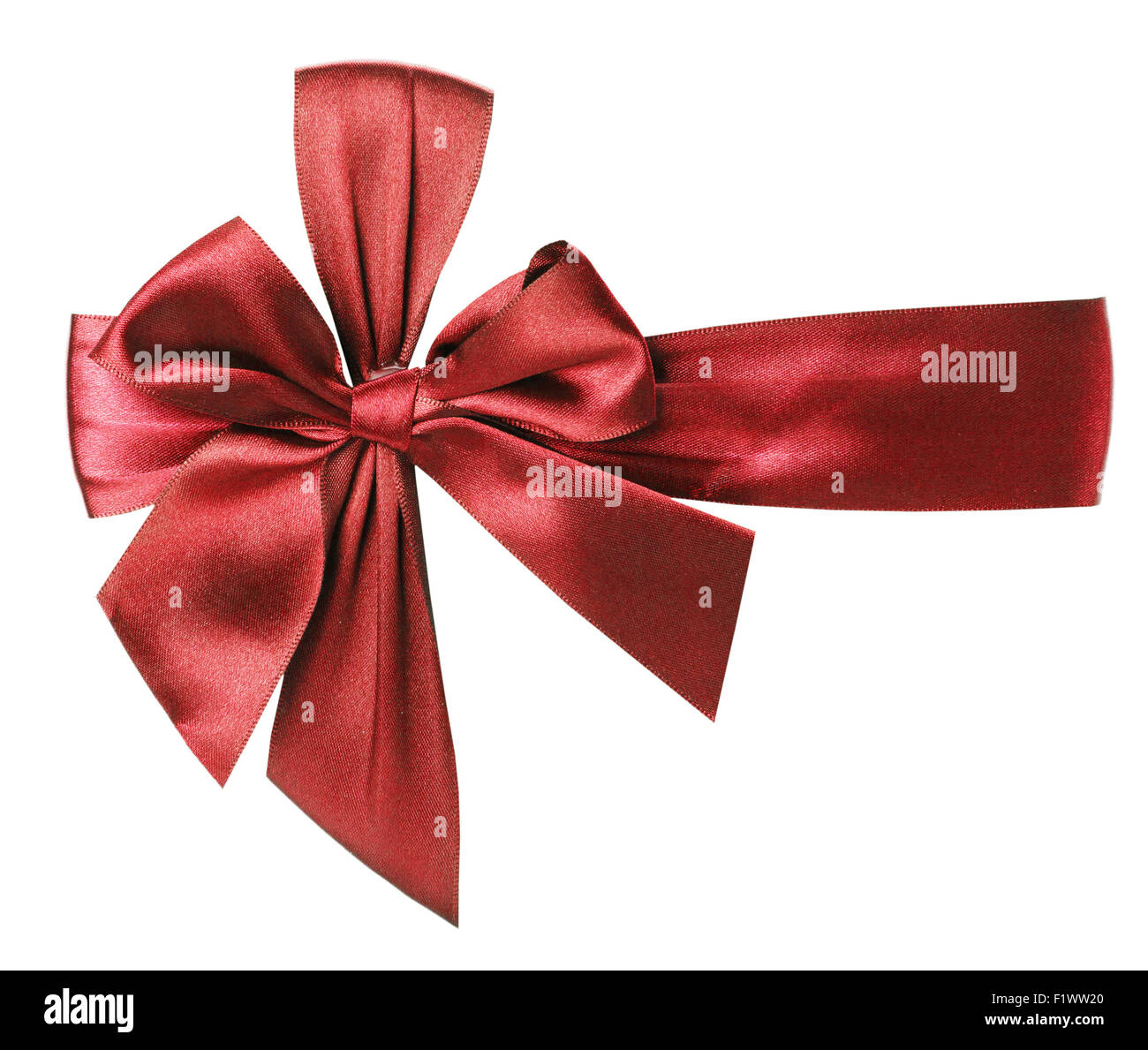 red bow isolated on the white background Stock Photo - Alamy
