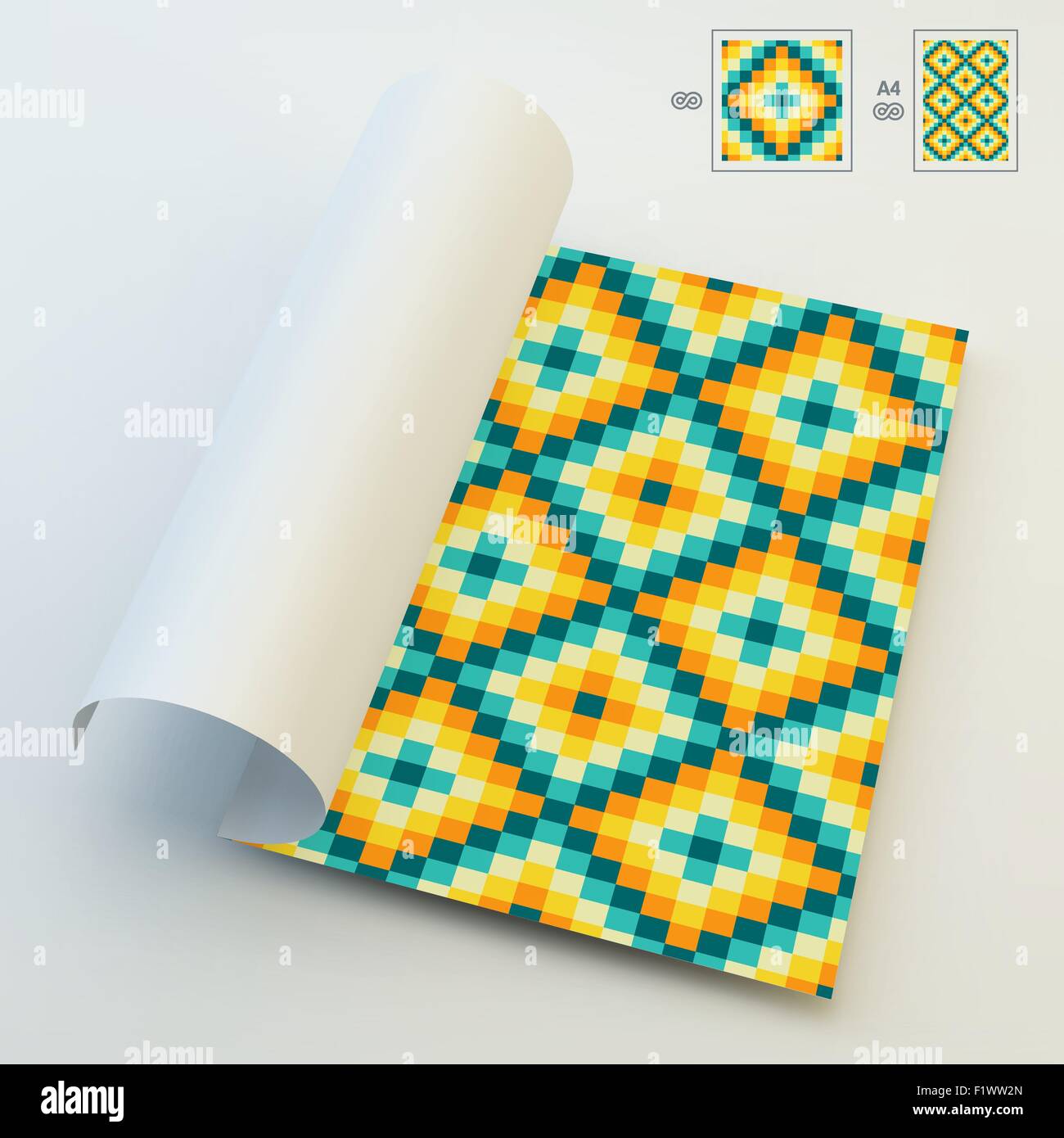 Seamless Vector Background. A4 Business Blank Stock Vector Image & Art ...