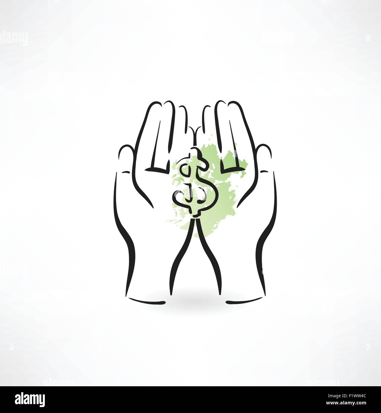 money hand icon Stock Vector Image & Art - Alamy
