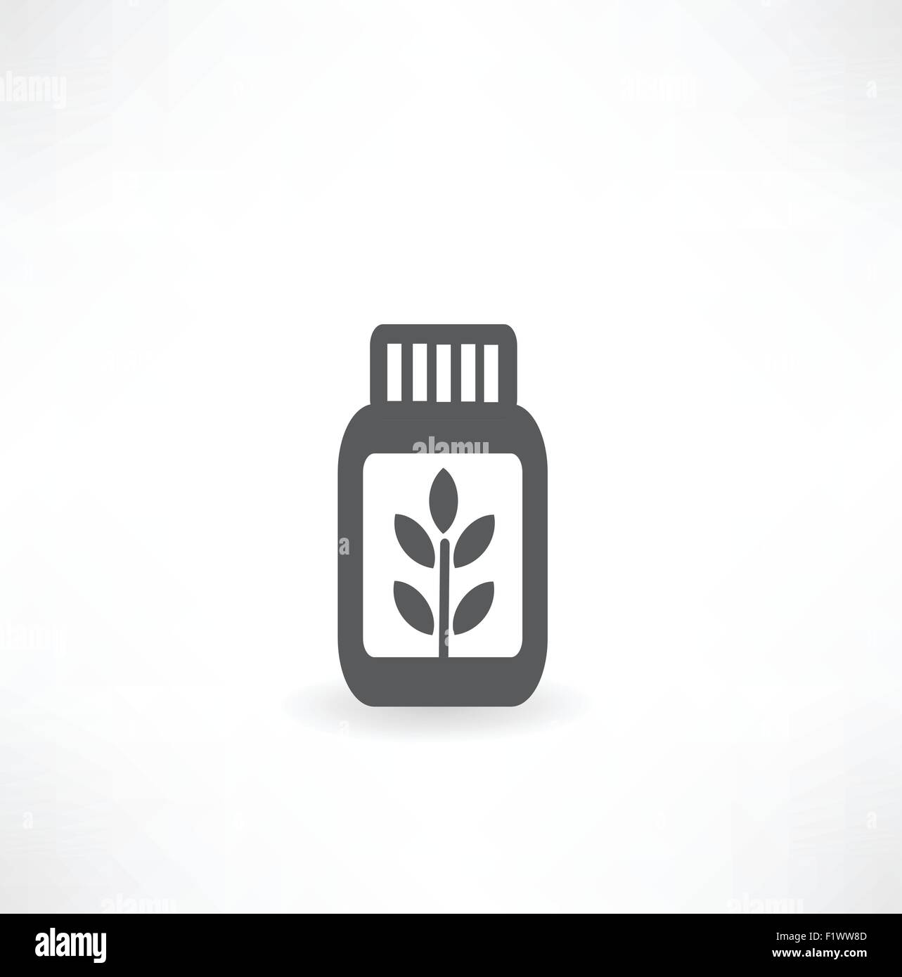 Glass bottle jar earth Stock Vector Images - Alamy