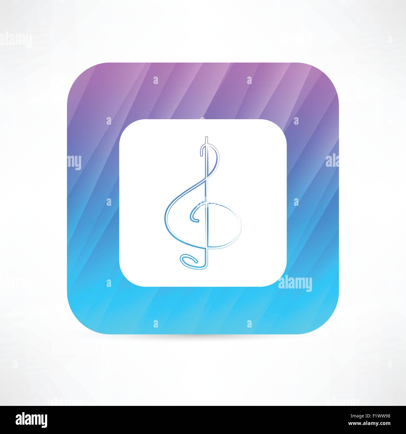 treble clef icon Stock Vector Image & Art - Alamy