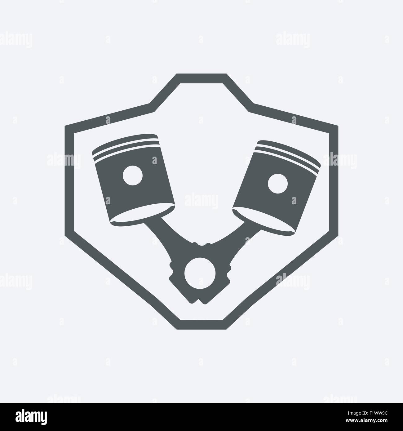 Car engine piston. Vector illustration Stock Vector Image & Art - Alamy