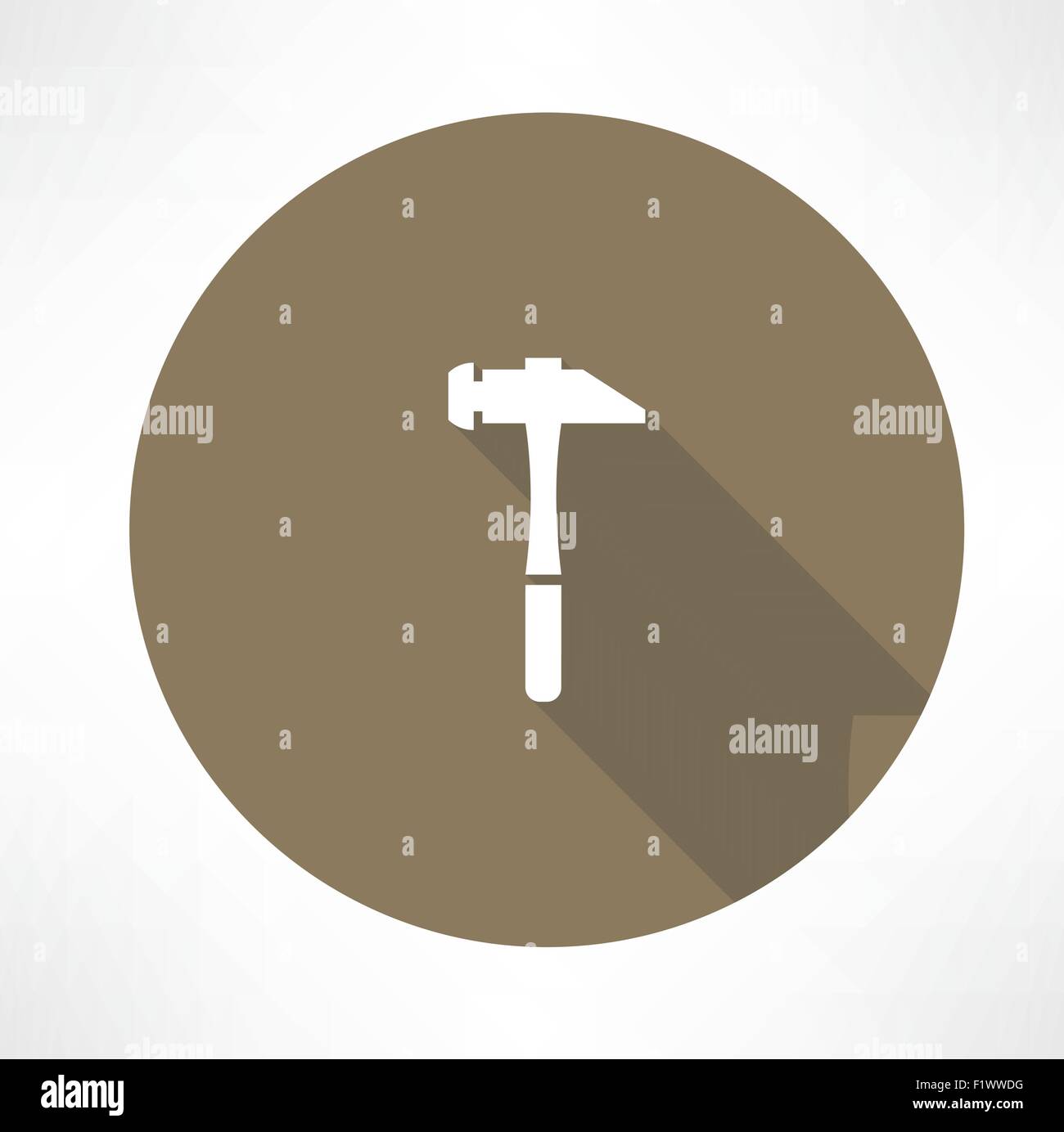 Hammer Icon Flat modern style vector illustration Stock Vector Image ...