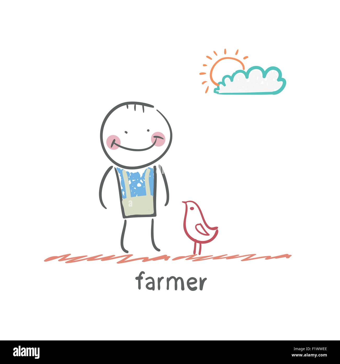 Farmer teamwork Cut Out Stock Images & Pictures - Alamy