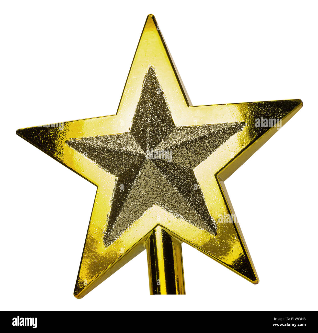 Golden star decoration hi-res stock photography and images - Alamy