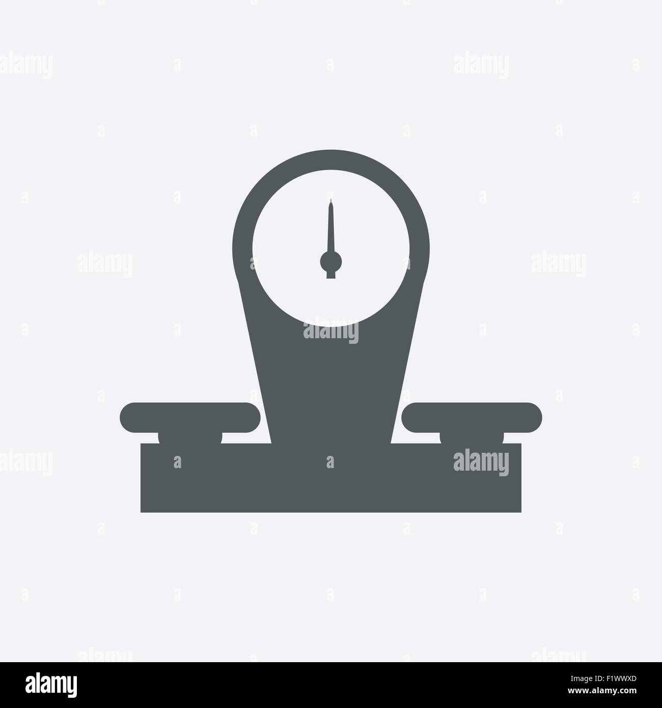 retro-store scales icon . Flat modern style vector illustration Stock ...