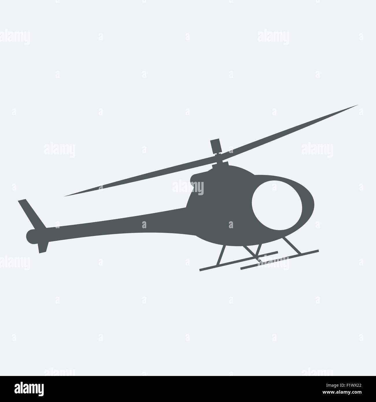 Helicopter - vector illustration Stock Vector Image & Art - Alamy