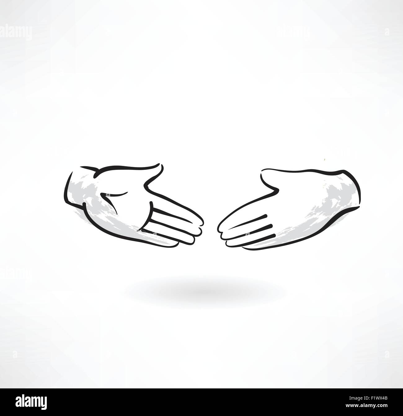 hands grunge icon Stock Vector Image & Art - Alamy