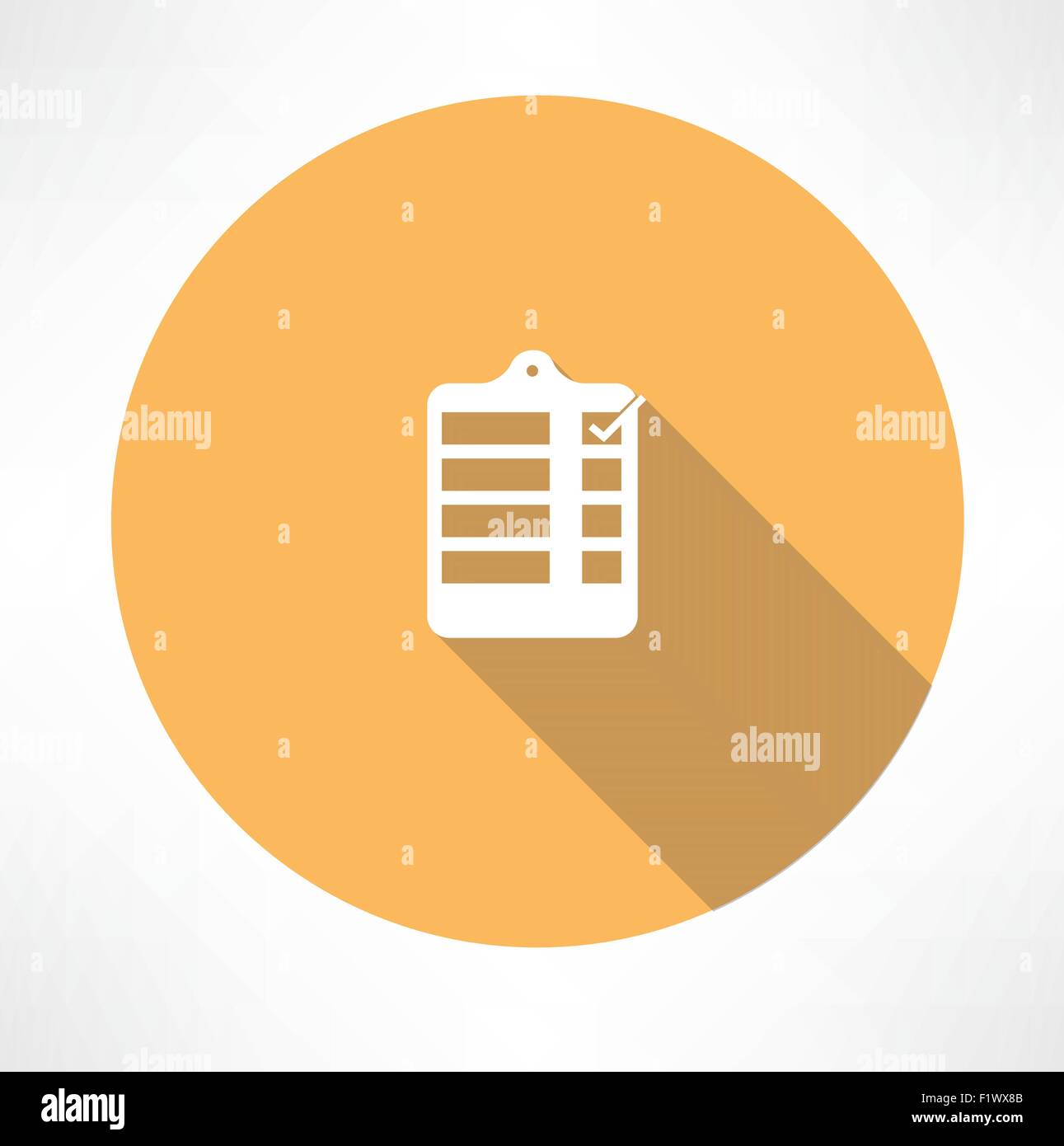 form with a check mark icon. Flat modern style vector illustration ...