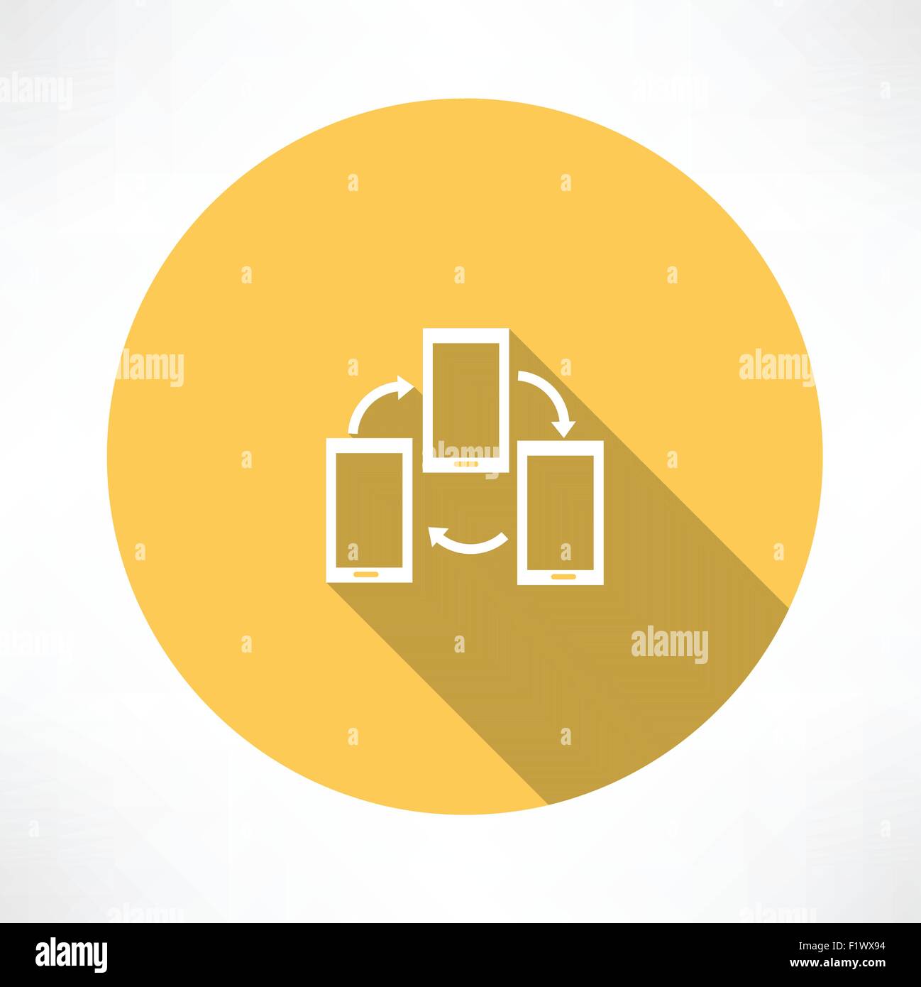 exchange of information between the phone icon Stock Vector Image & Art ...