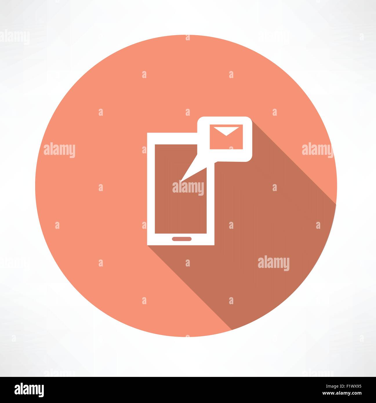 message icon. Flat modern style vector illustration Stock Vector Image ...