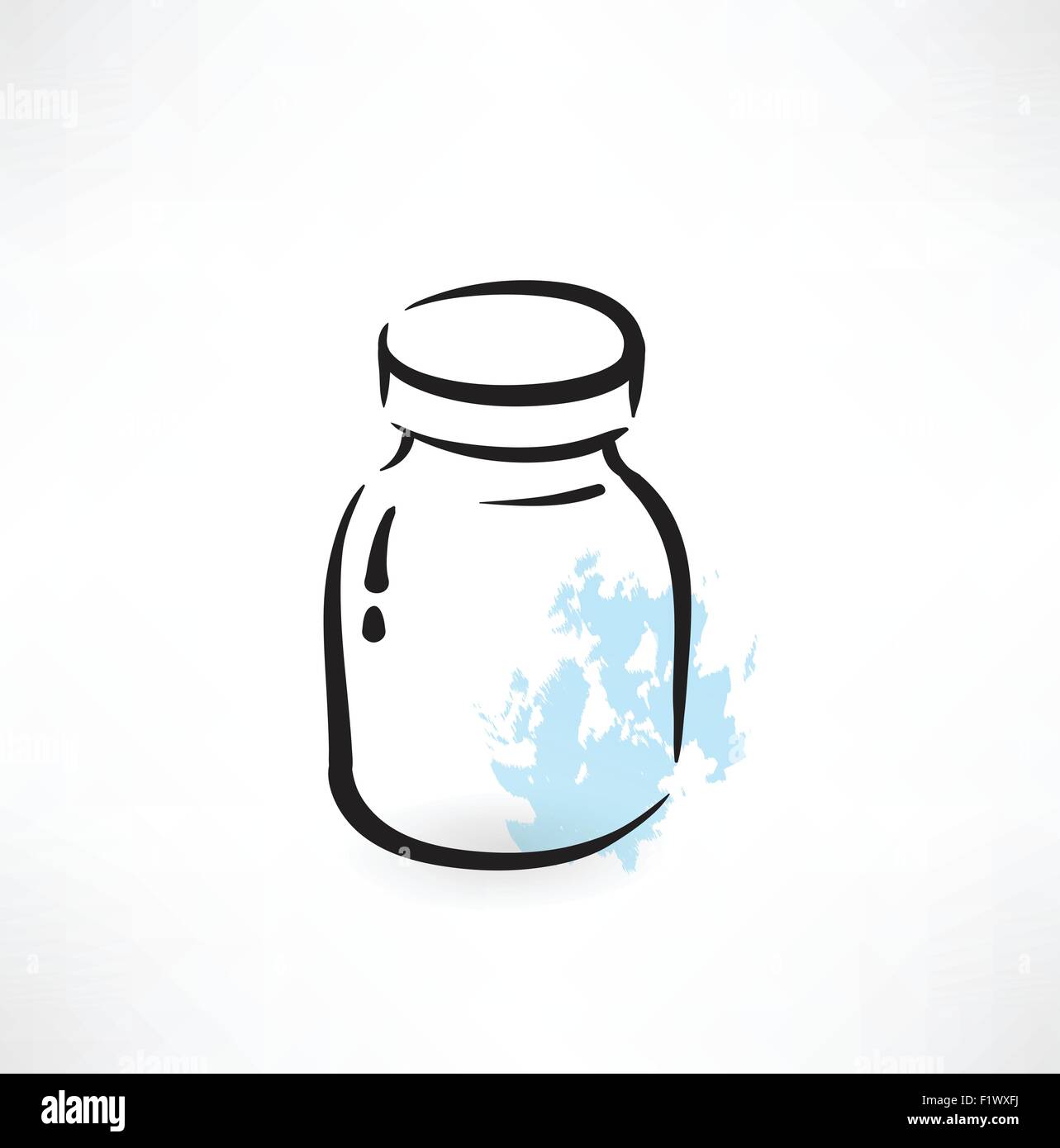 Glass Jar Grunge Icon Stock Vector Image And Art Alamy