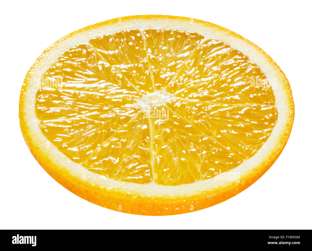 orange slice isolated on the white background Stock Photo - Alamy