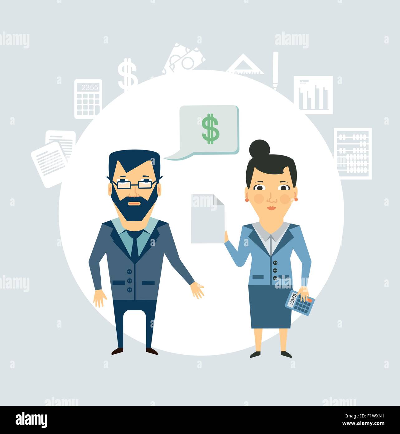 Handsome male client in Stock Vector Images - Alamy