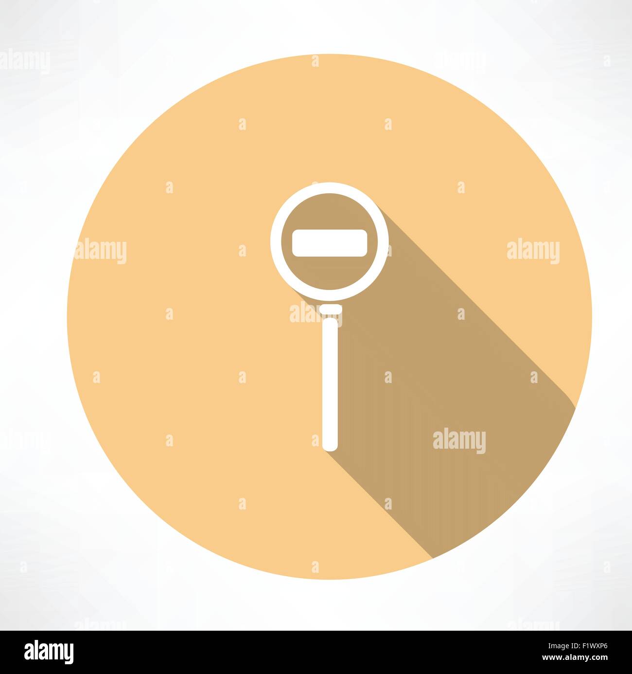 Passage is prohibit icon. Flat modern style vector illustration Stock ...