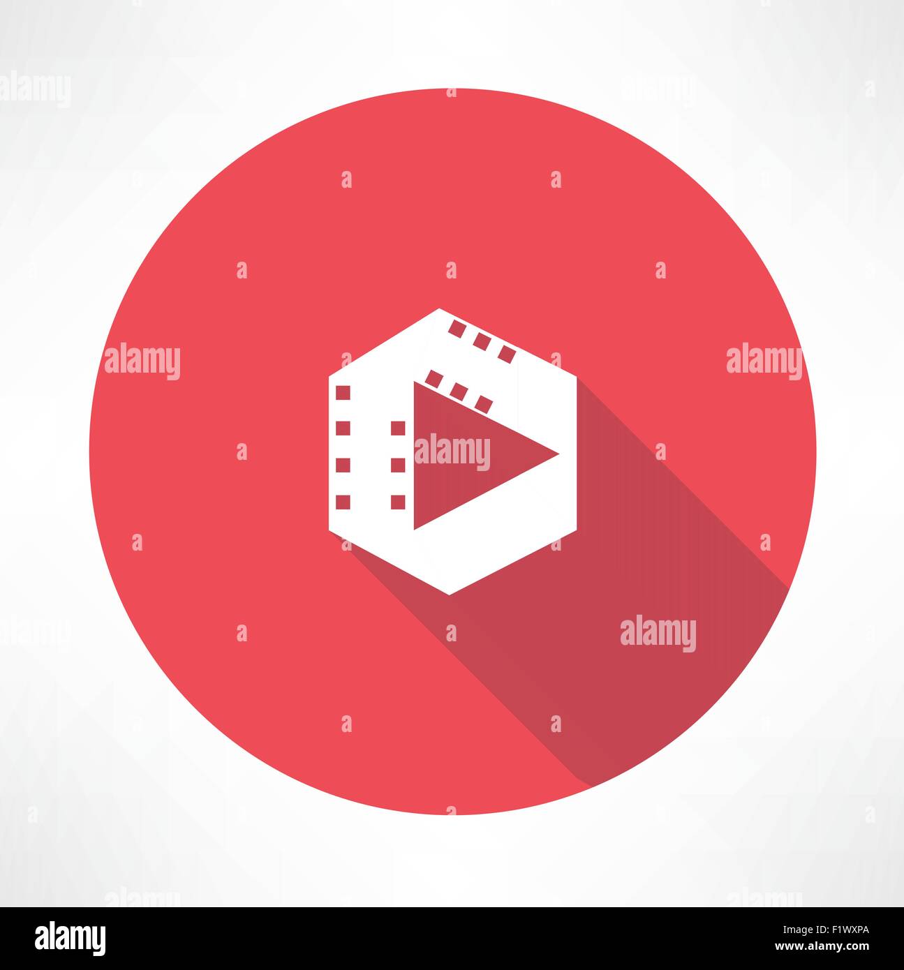 film play icon. Flat modern style vector illustration Stock Vector ...