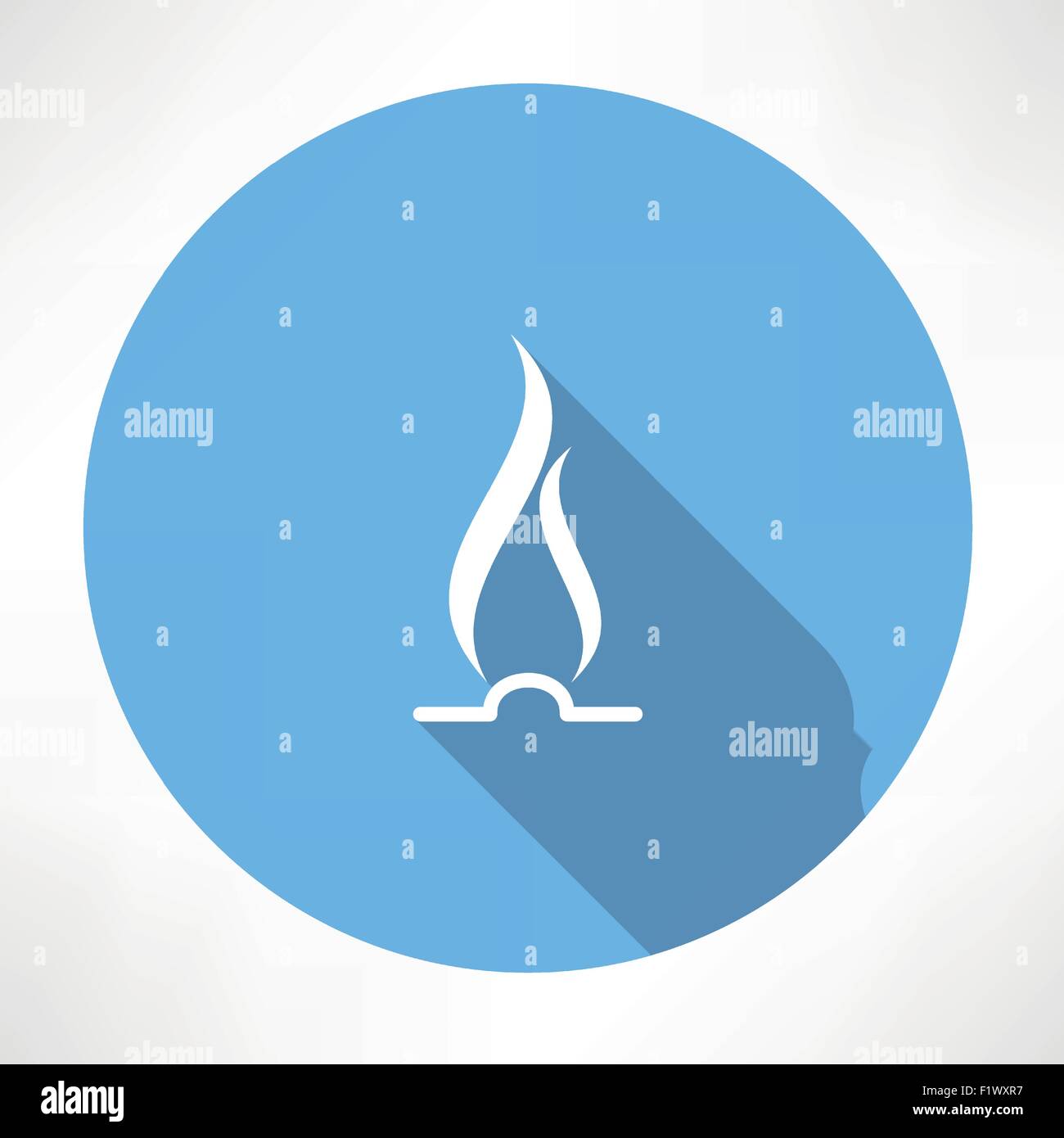 Gas Flame Icon. Flat modern style vector illustration Stock Vector ...
