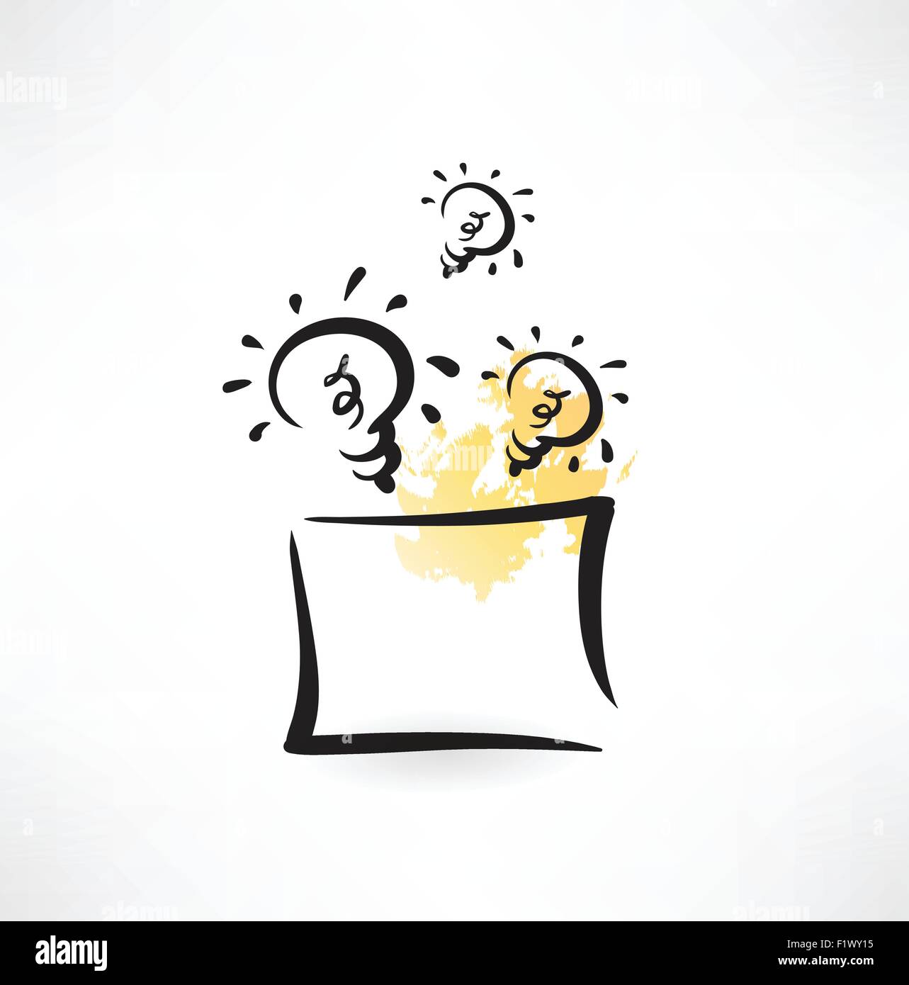 Modern ceiling light bulbs Stock Vector Images - Alamy