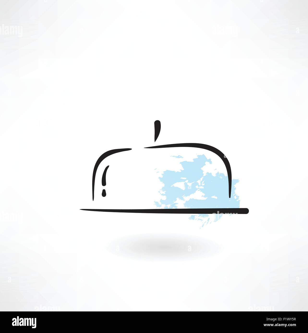 covered dish grunge icon Stock Vector Image & Art - Alamy