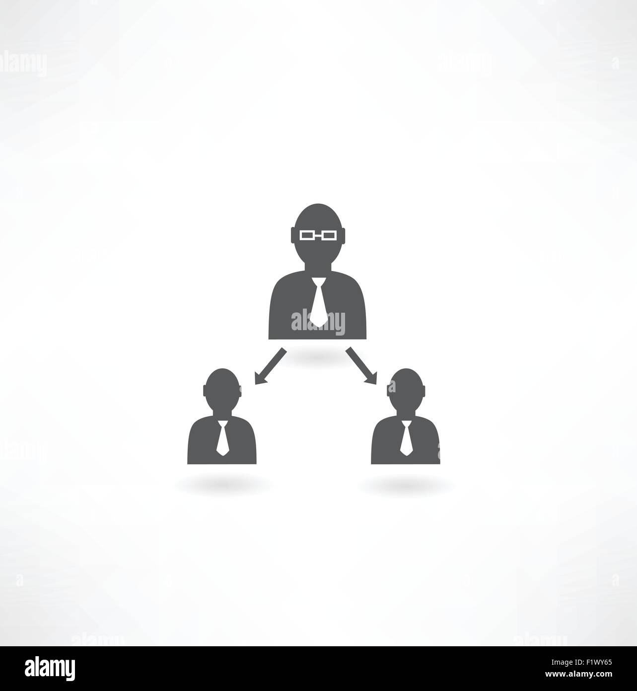 Boss and subordinate icon hi-res stock photography and images - Alamy