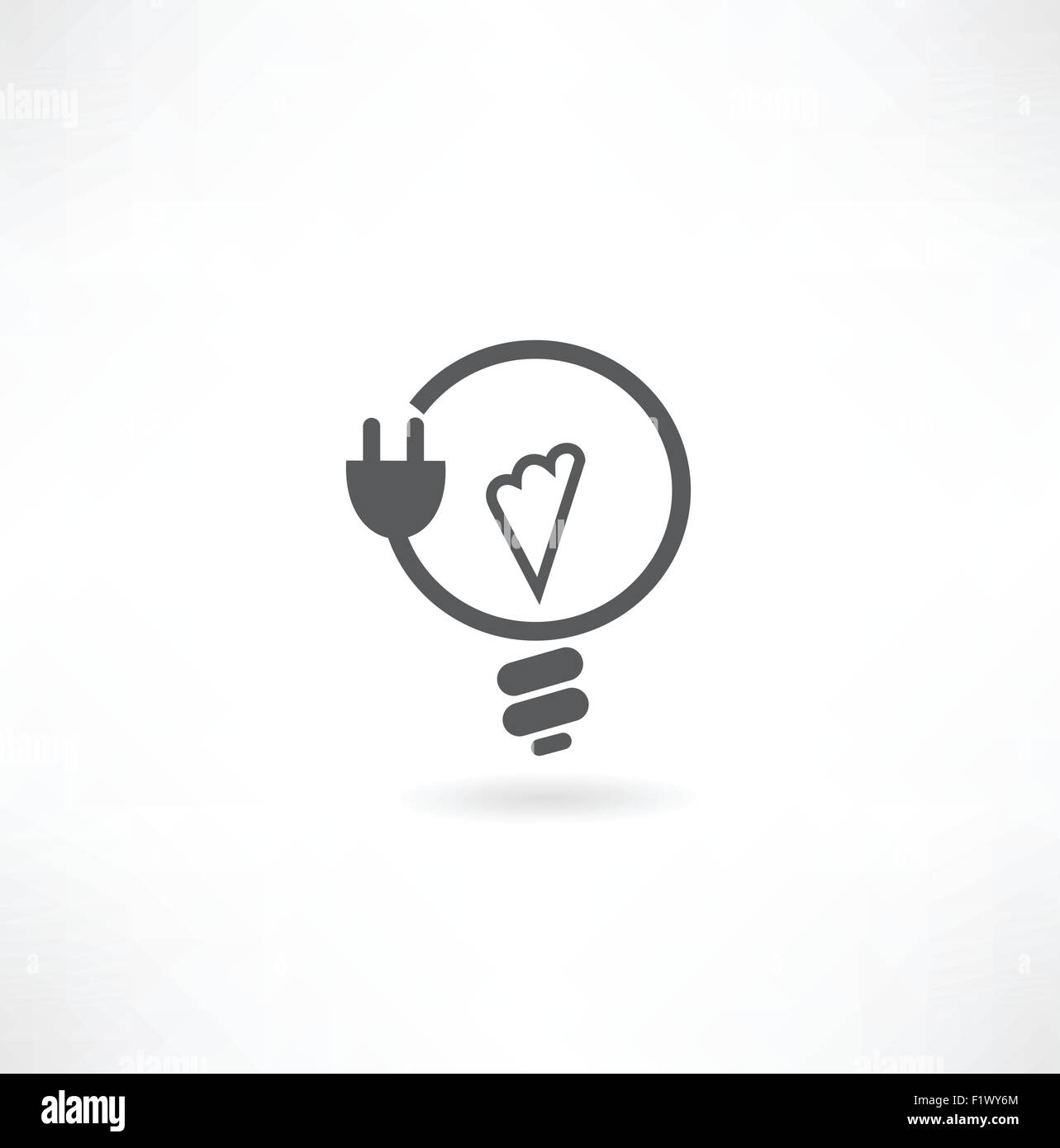 eco energy design over gray background vector illustration Stock Vector ...