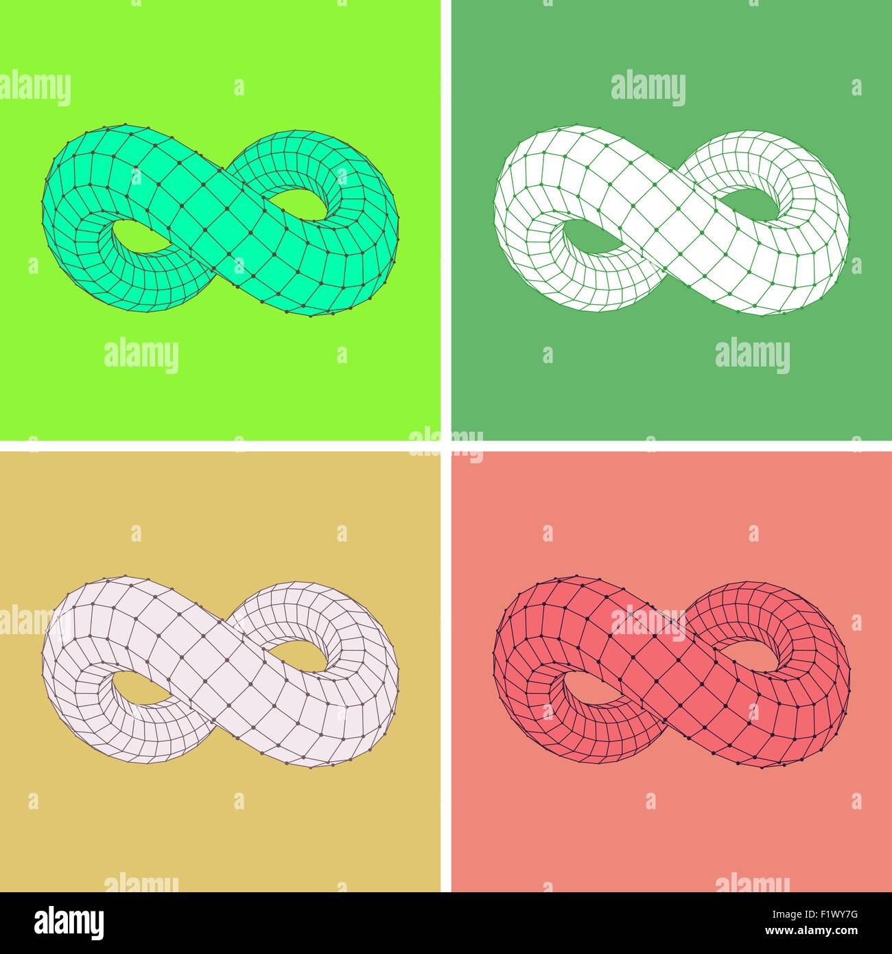 Infinity symbol. Can be used as design element, emblem, icon. 3d vector ...