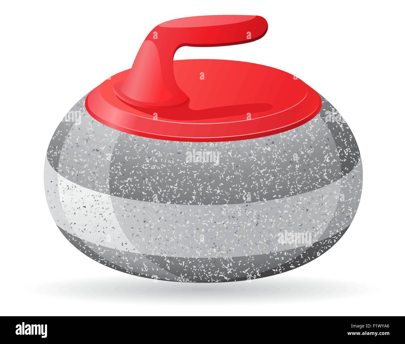 stone for curling sport game vector illustration isolated on white ...