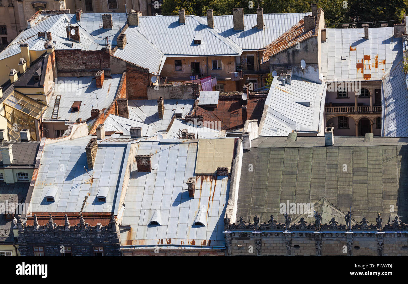 urban landscape, view from above the rooftops Stock Photo - Alamy