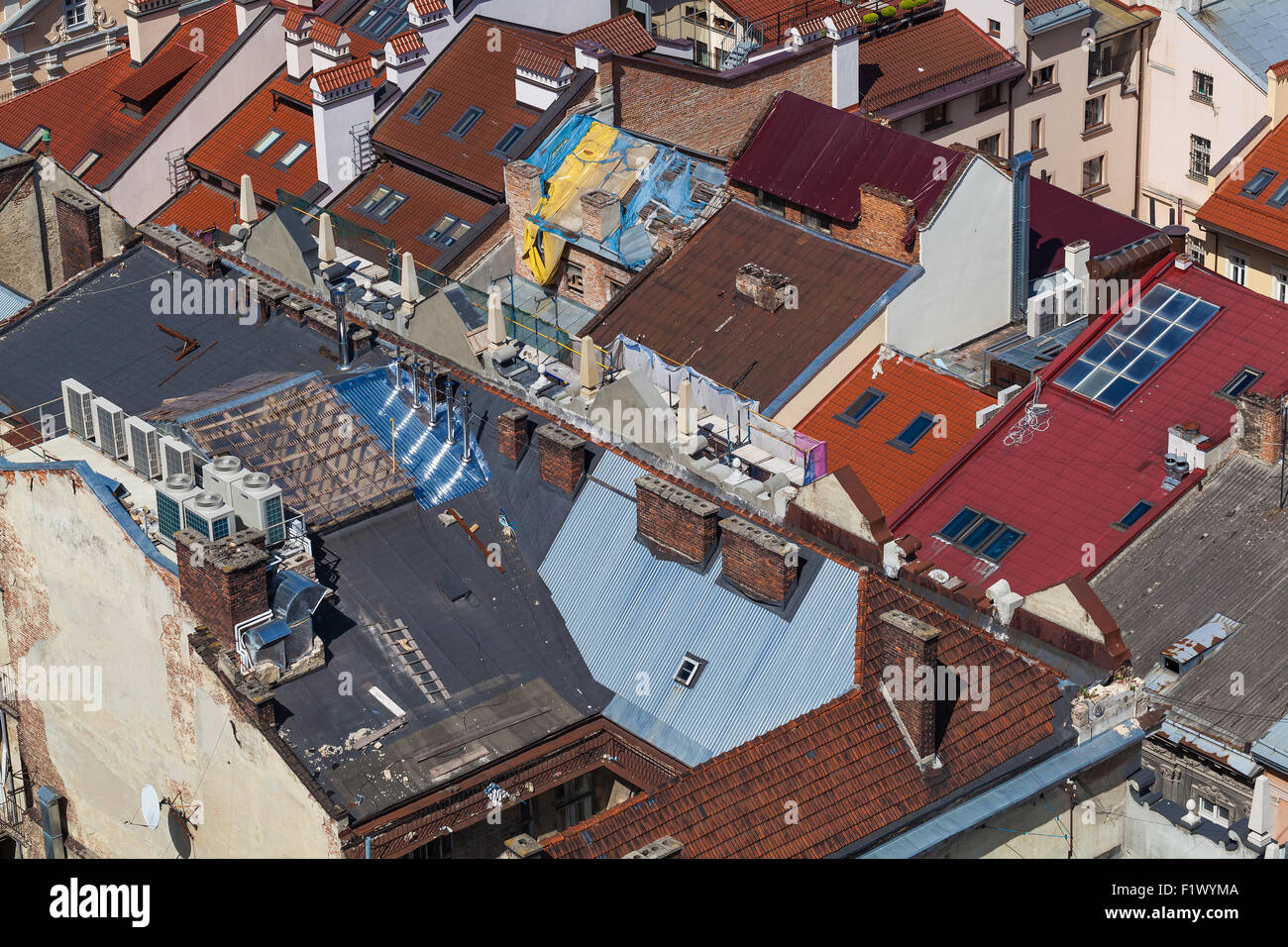 urban landscape, view from above the rooftops Stock Photo - Alamy