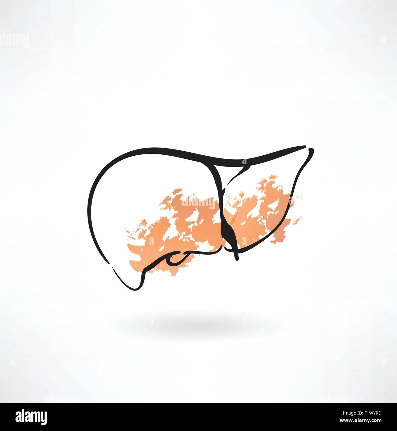 Liver color background Stock Vector Images - Alamy