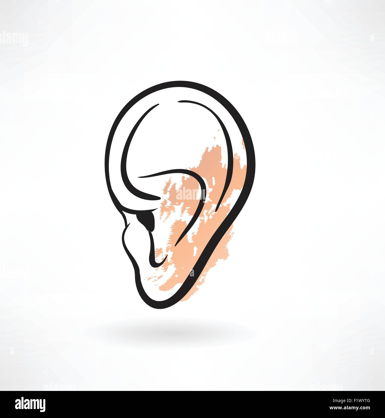 Hands ear Stock Vector Images - Alamy