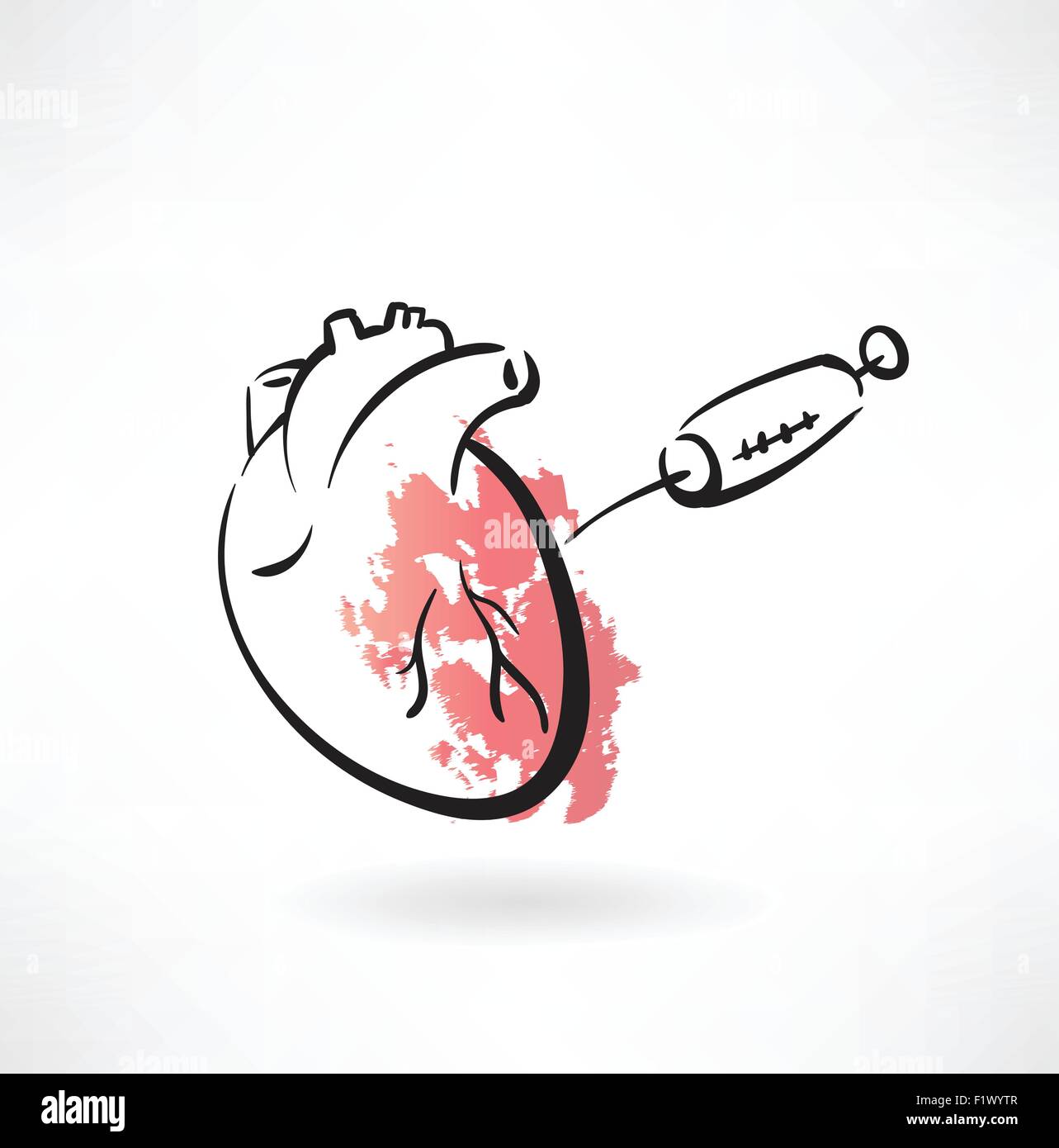 Heart disease doctor scan Stock Vector Images - Alamy