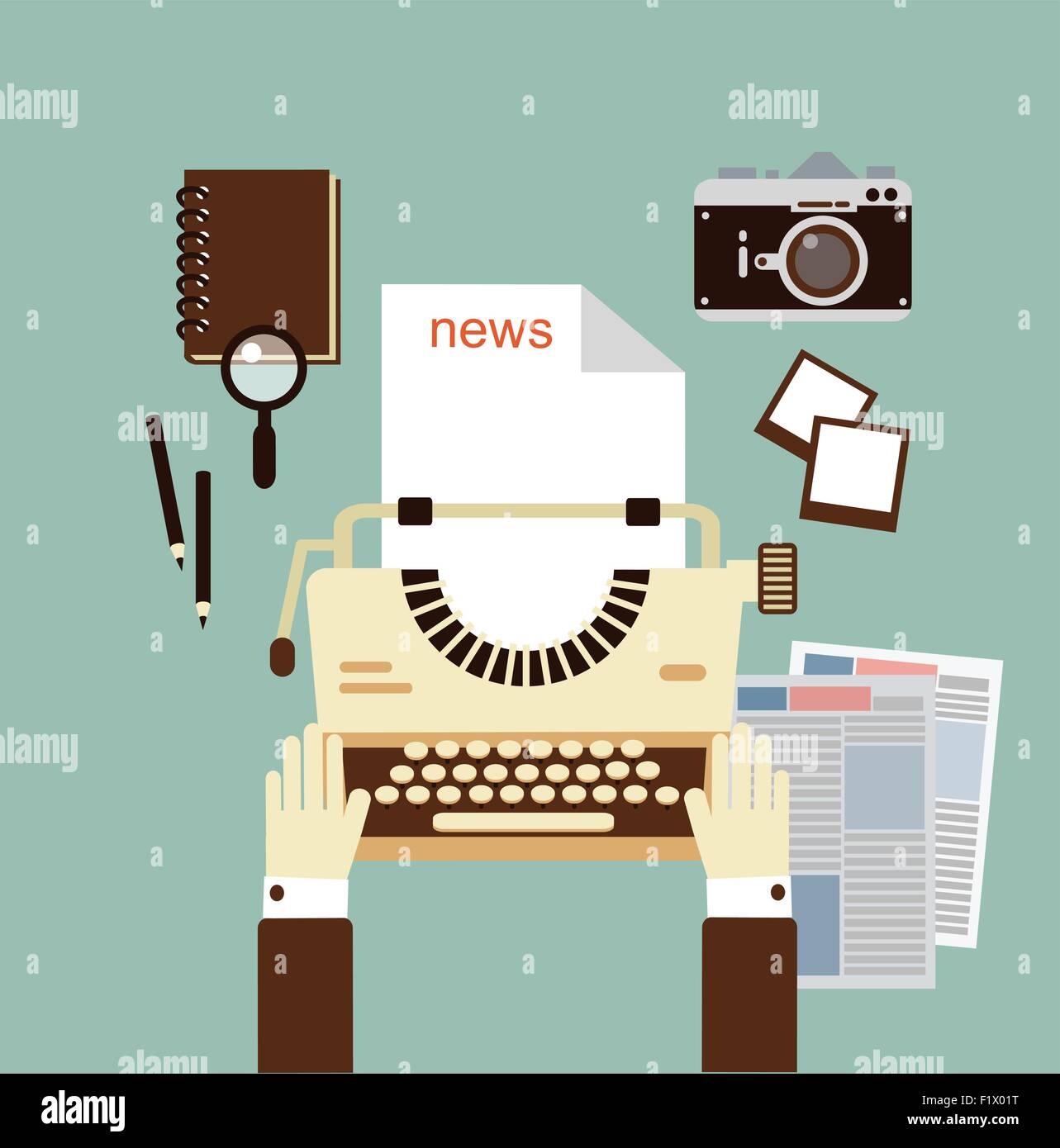 Journalist illustration science hi-res stock photography and images - Alamy