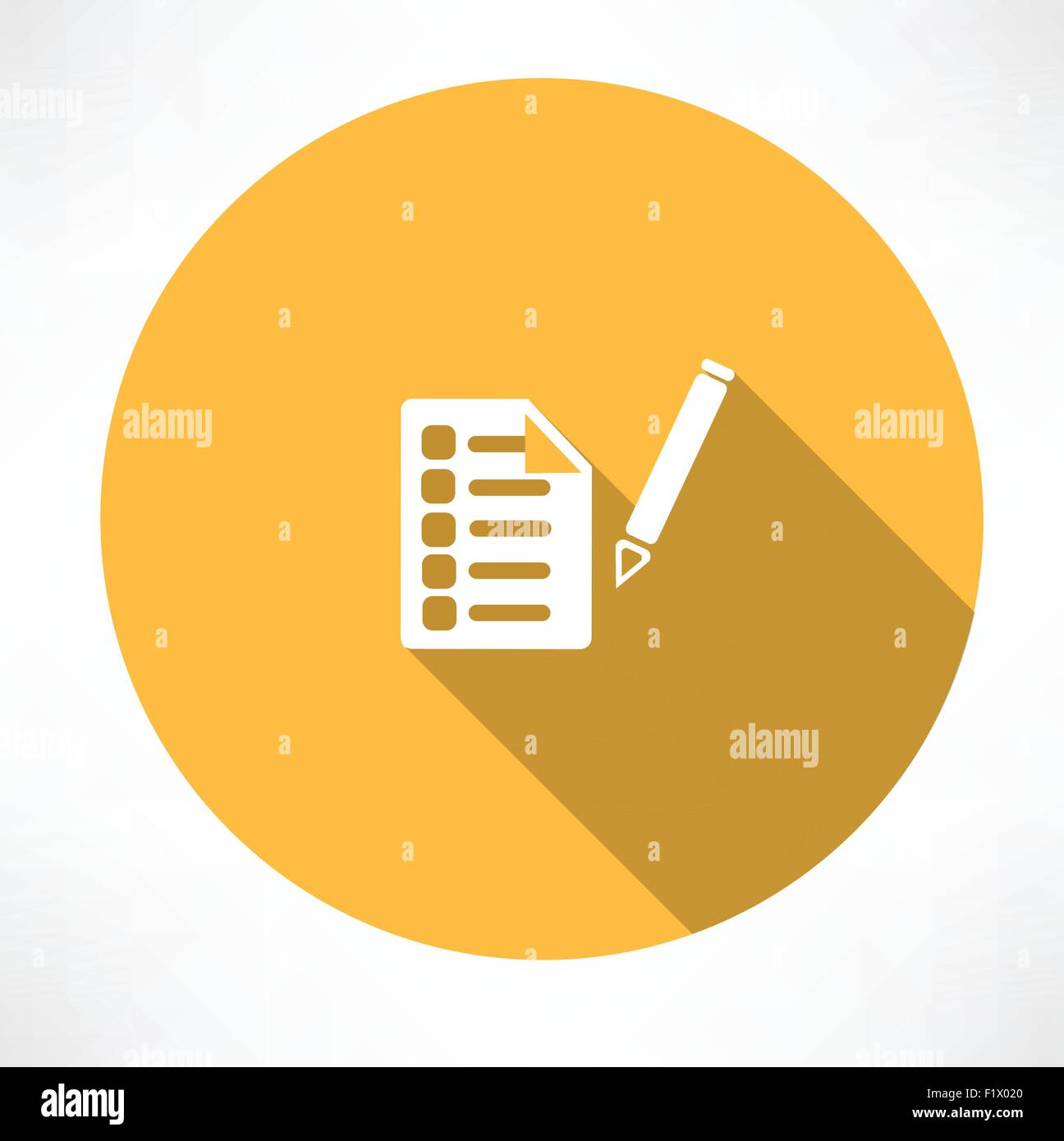 sheet test icon. Flat modern style vector illustration Stock Vector ...