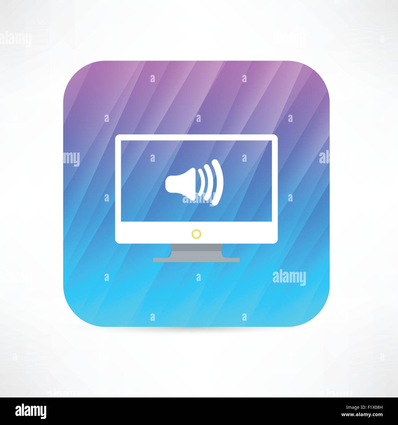 Volume on tv icon hi-res stock photography and images - Alamy