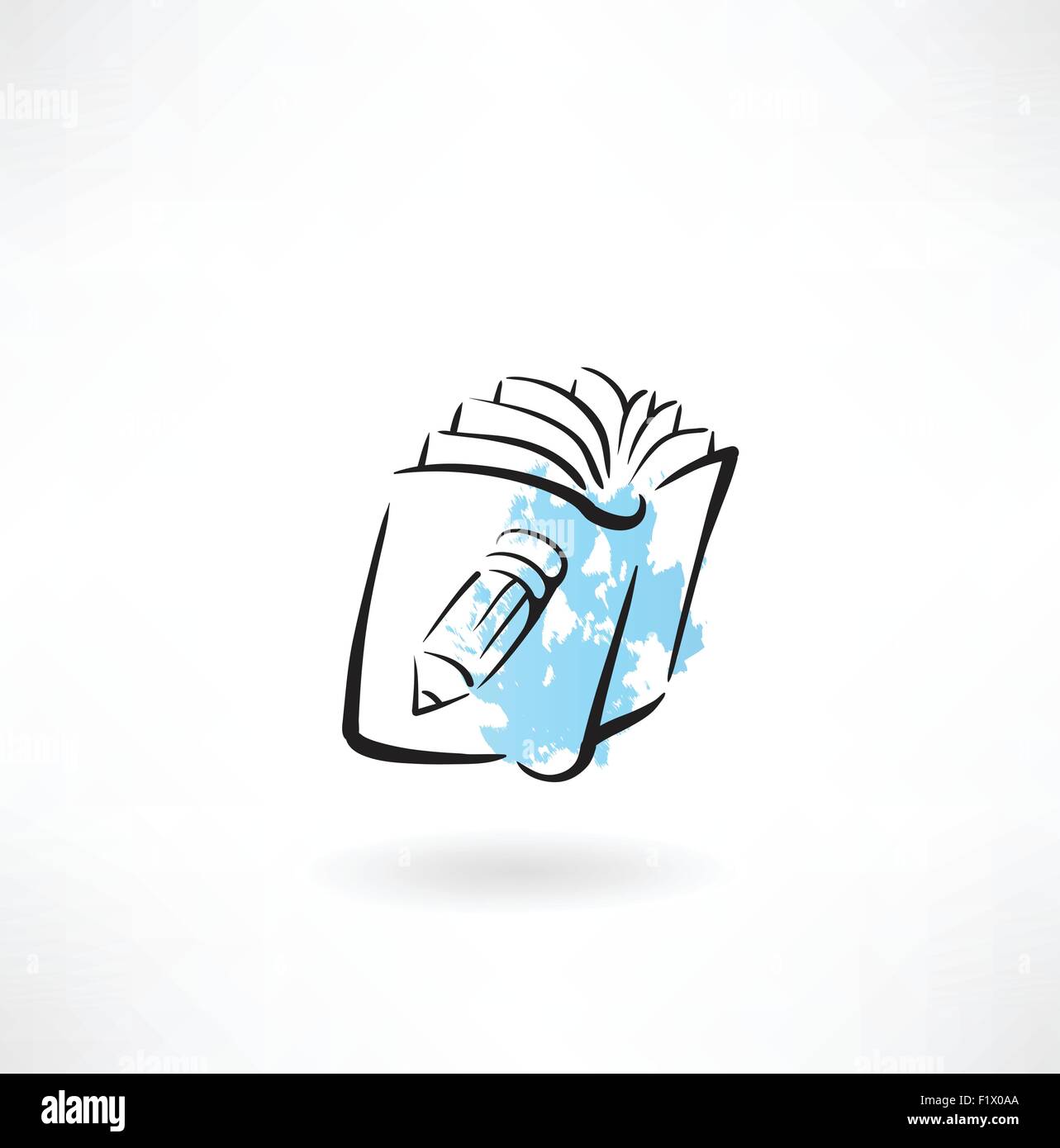 notebook grunge icon Stock Vector Image & Art - Alamy
