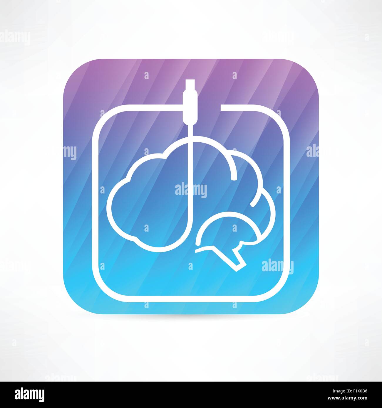 electric brain icon Stock Vector Image & Art - Alamy