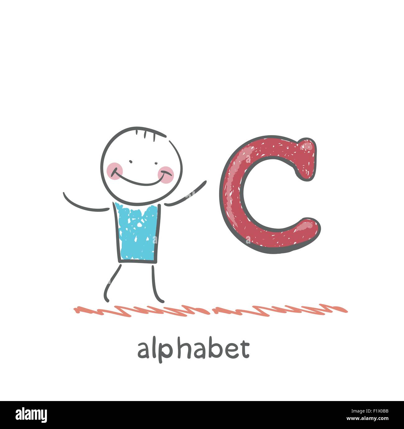 Man standing letter alphabet hi-res stock photography and images - Alamy