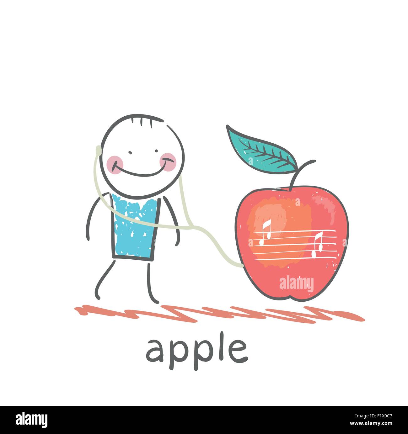 Line art man listening Stock Vector Images - Alamy