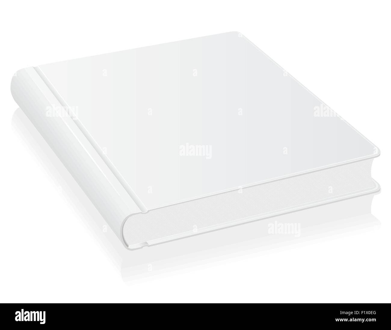 white book vector illustration isolated on background Stock Vector ...