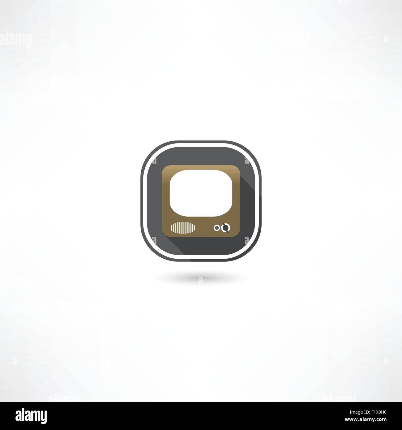 old tv icon Stock Vector Image & Art - Alamy