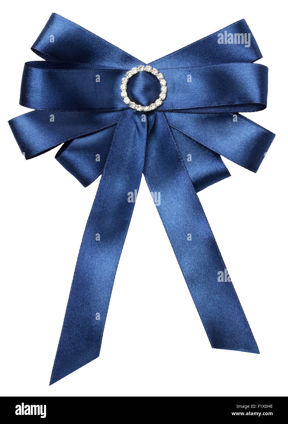 blue bow isolated on the white background Stock Photo - Alamy
