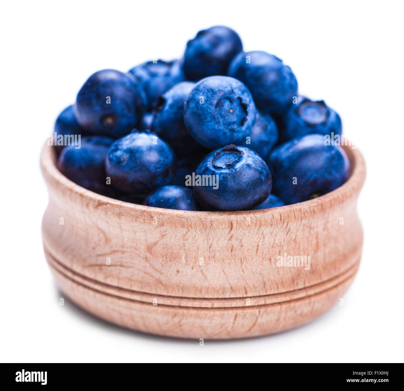 Fresh blueberries in a bowl on white background Stock Photo - Alamy