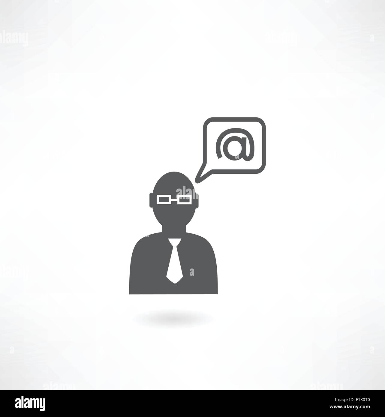 person and e-mail icon Stock Vector Image & Art - Alamy
