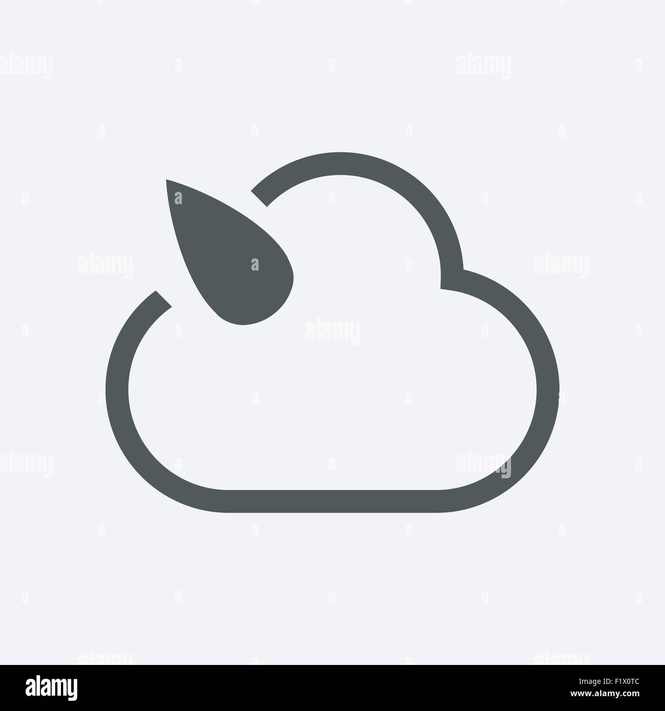 cloud drop icon Stock Vector Image & Art - Alamy