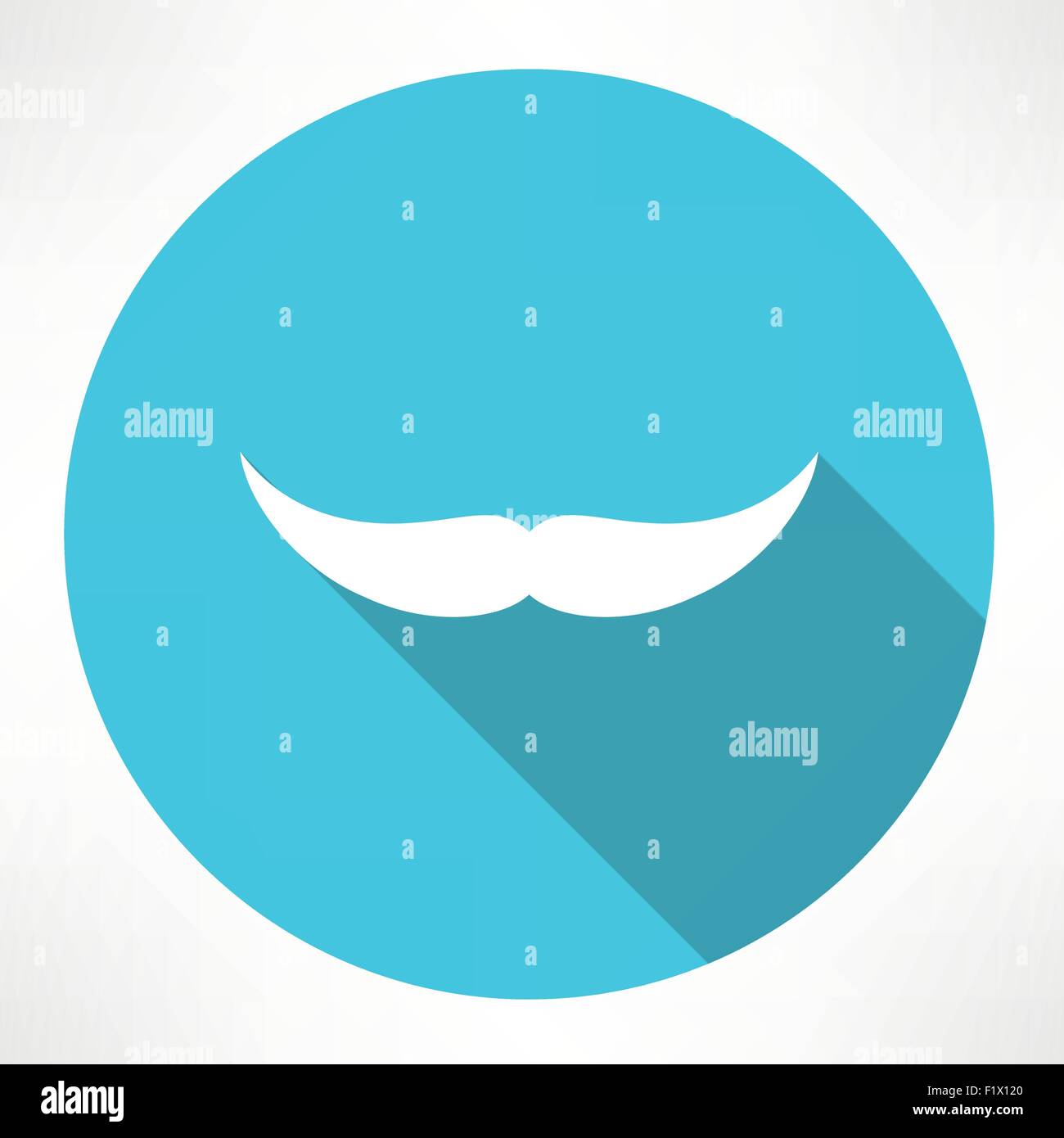 Mustache Icon Flat modern style vector illustration Stock Vector Image ...