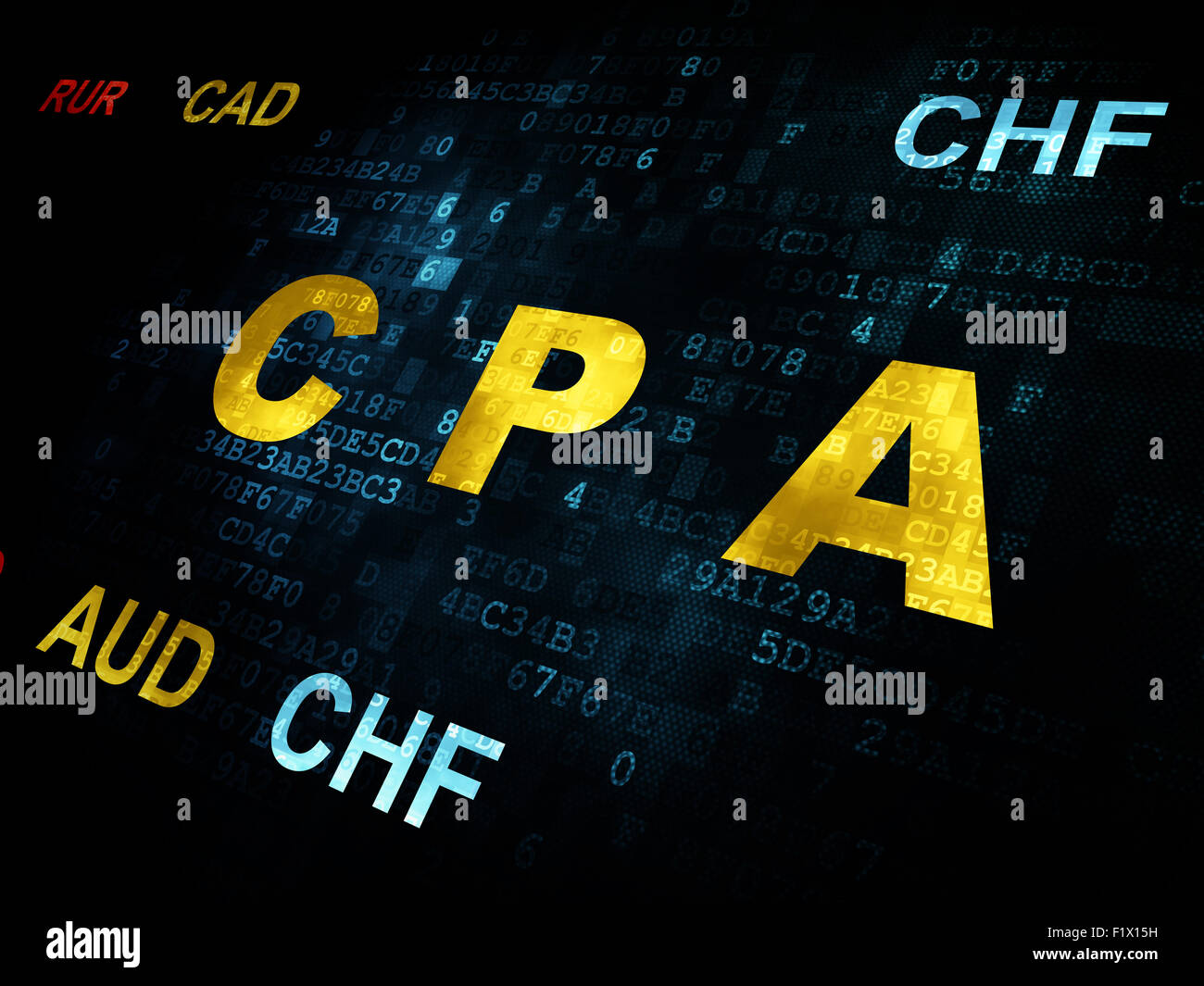 Business concept: CPA on Digital background Stock Photo - Alamy